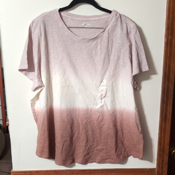 Old Navy | Tops | Old Navy Pink And White Ombre Short Sleeve Tee | Poshmark
